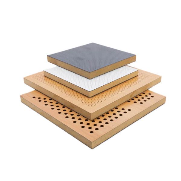 Quality Stylish Decorative Perforated Acoustic Wood Panels for Commercial Studio for sale