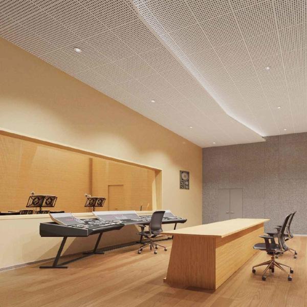 Quality Timber Veneer Perforated Acoustic Wood Panels For Auditorium Sound Absorption 0 for sale