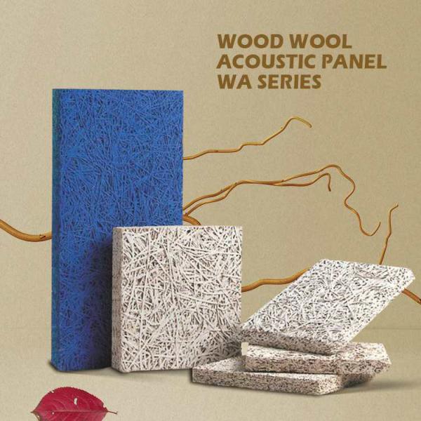 Thermal Insulation Acoustic Wood Wool Wall And Ceiling Panels 0.9NRC Decorative