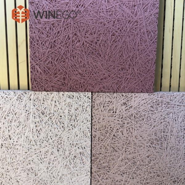Thermal Insulation Acoustic Wood Wool Wall And Ceiling Panels 0.9NRC Decorative