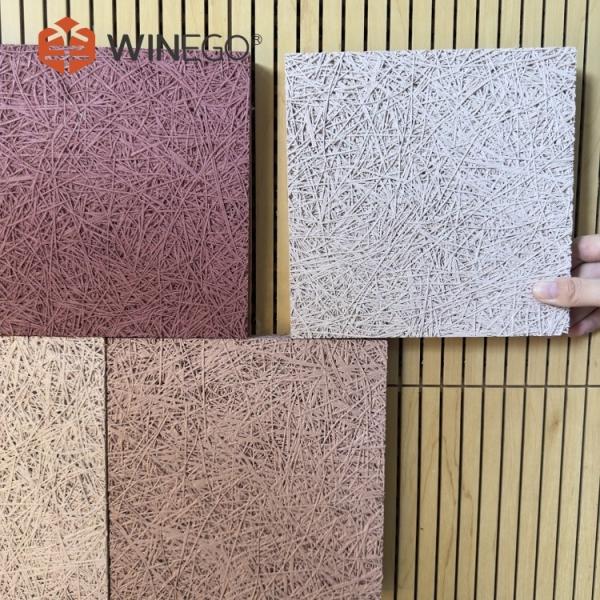 Thermal Insulation Acoustic Wood Wool Wall And Ceiling Panels 0.9NRC Decorative