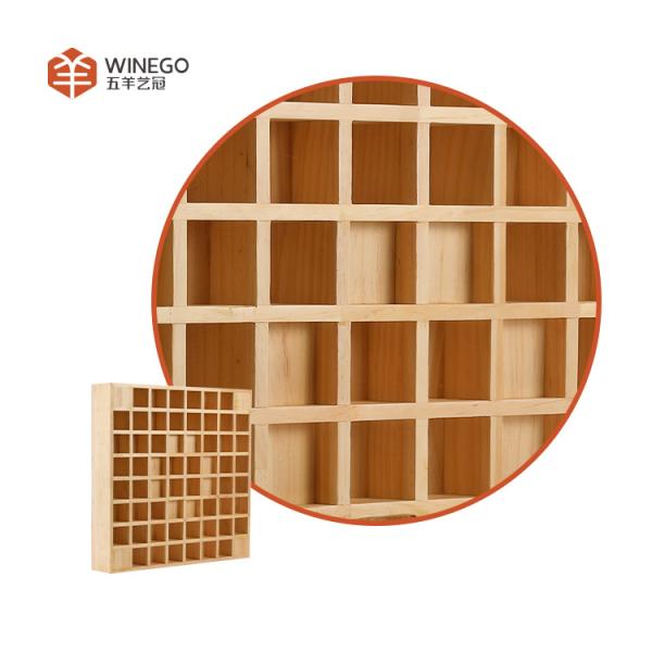 100mm Thick Wood Acoustic Diffuser Panels E1 Grade For Sound Clarity