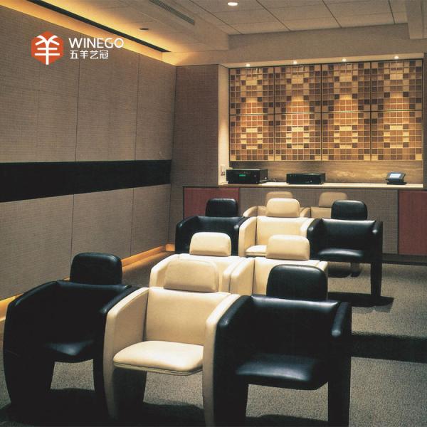 100mm Thick Wood Acoustic Diffuser Panels E1 Grade For Sound Clarity