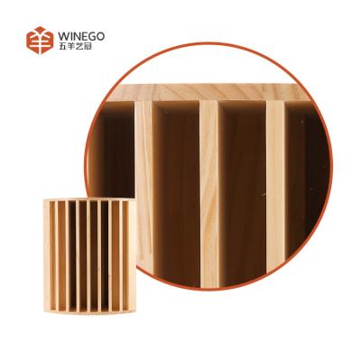 China 3D Wooden Acoustic QRD Sound Diffuser For Music Studio With Various Burlywood for sale