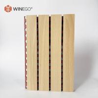Quality Interior Soundproofing Grooved Acoustic Panels 2440mm With Red Fire Resistant for sale