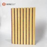 Quality Fire Retardand MDF Grooved Acoustic Panels Melamine Finish For Wall Decoration for sale
