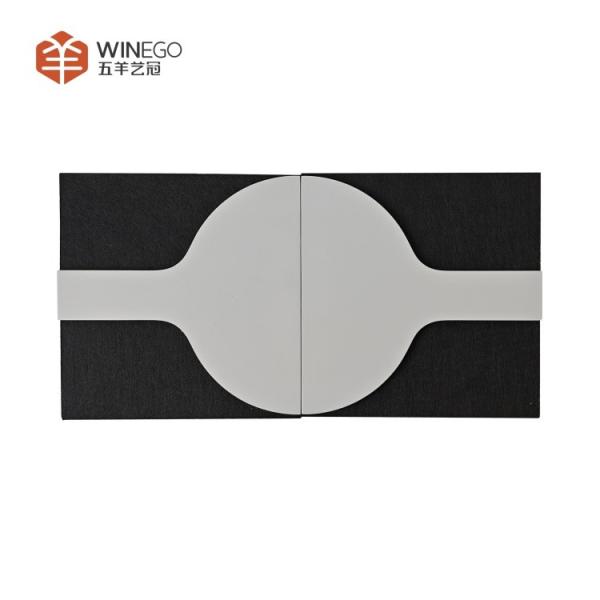 Quality Custom Art Circle PET 3D Acoustic Wall Panel with Painting for Modern Spaces for sale