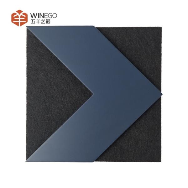 Quality Artistic Shapes PET 3D Acoustic Wall Panel with Painting Modern Design for sale