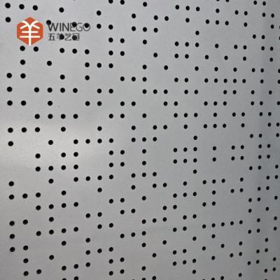 Cina Disegno Estetica pannello acustico perforato in alluminio per centro commerciale in vendita