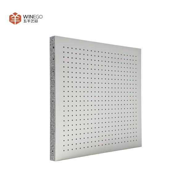 Sustainable MDF Perforated Acoustic Panel With High Sound Insulation Easy To Clean