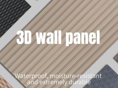 Painéis de parede decorativos 3D de design moderno Painéis de arte de parede MDF em relevo