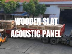 Elegant Decorative Veneer Wood Slat Acoustic Panels Felt Backing 0.85NRC E0 Grade