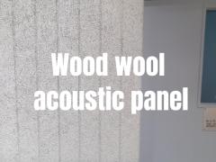 Panel de lana de madera acústica de color natural de calidad E1 de protección ambiental
