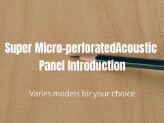 0.7 NRC Micro Perforated Acoustic Wood Wall Panels Sound Absorption And Decoration