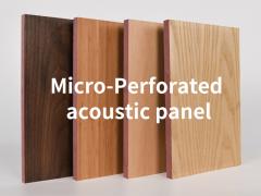 Painéis acústicos de madeira micro-perforados Decoração interior para teto e parede
