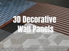 1200x2400mm 3D geïmprimeerde wandpanelen voor woonkamer en kantoor decoratie