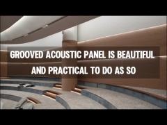 Panel acústico de estudio de grabación con ranuras Retardante de fuego 15mm 18mm 21mm espesor