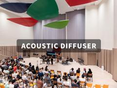 Square Shape Wooden QRD Acoustic Diffuser Enhanced Sound Dispersion For Studio
