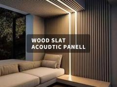 High-Density Wood Slat Acoustic Panels For Modern Space Easy To Install