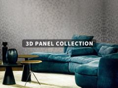 Panneaux de placage décoratif en relief de conception 3D pour la décoration intérieure et l'utilisation au bureau