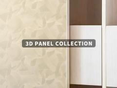 Carreaux muraux décoratifs en 3D Panneaux de placage muraux en relief Conception graphique 1200x2400mm