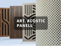 Panel de absorción de sonido artístico para diseño de interiores y acústica