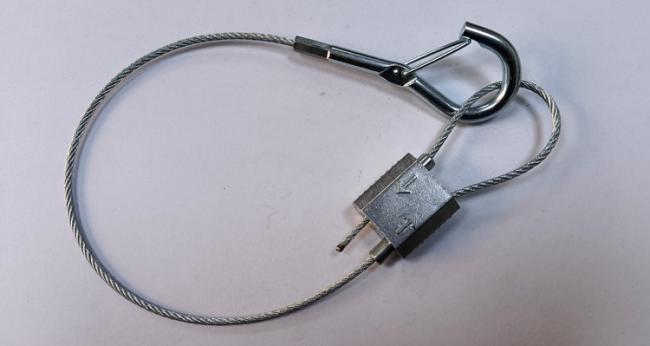 Adjustable Cable Loop Securing Clamp package