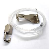 China Transparent Nylon Cable Ceiling Picture Hanging Systems Adjustments Hook Gripper Cable for sale
