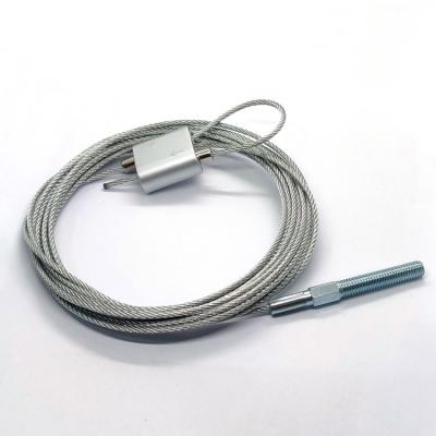 China Iron Suspension Kit Adjustable Hanging Wire Kit With Looping Gripper For Led Panel Light for sale