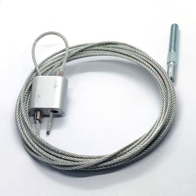 China Iron Suspension Kit Adjustable Hanging Wire Kit With Looping Gripper For Led Panel Light for sale