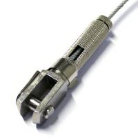 China Adjustable Cable Suspension Kits Wire Gripper Ceiling Fixing Top Panel Clamp for sale