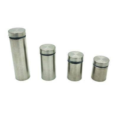 China Display Fixture Cylinder Advertising Screw Stainless Steel Stand Off Glass Fixings for sale