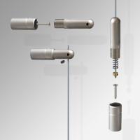 China Aluminum Multi-Functional Wall-To-Wall Cable Display Wire Hanging System With Rails For Art Paintings And Frames for sale