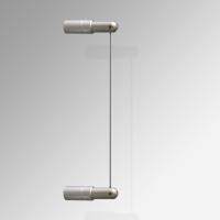 China Aluminum Multi-Functional Wall-To-Wall Cable Display Wire Hanging System With Rails For Art Paintings And Frames for sale