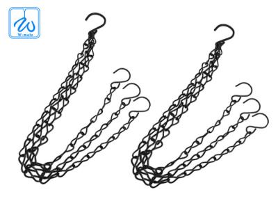 China Adjustable Flower Pot Hanging Kit Three Legs Plant Pot Wire Suspension Kit for sale