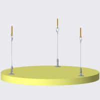 China Connect Absorber With Adjustable Wire Kit  For Acoustic Ceiling Suspension System for sale