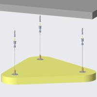 China Connect Sound Absorber With Adjustable Wire Kit For Panel Ceiling System for sale