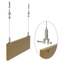 China Fork Cable Gripper With Mounting Brackets Components For Sound Absorbing Ceiling Panels for sale