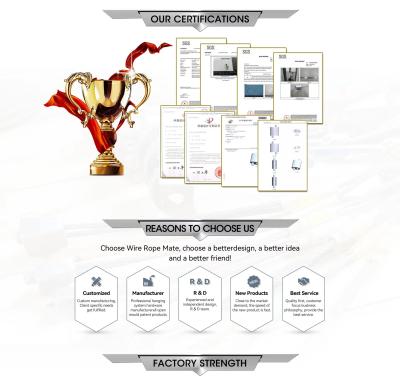 China Double Side End Exit Cable Looping Gripper with 15*15*8.5MM Size and 100N Break Load for 0.8-1.0MM Wire Rope for sale