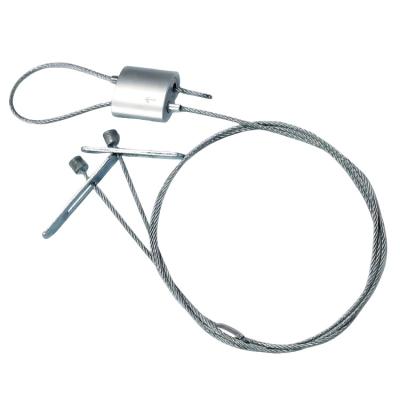 China 20*20MM 1.2-1.5MM Cable Looping Gripper with 900N Break Load for Lighting Hanging System for sale