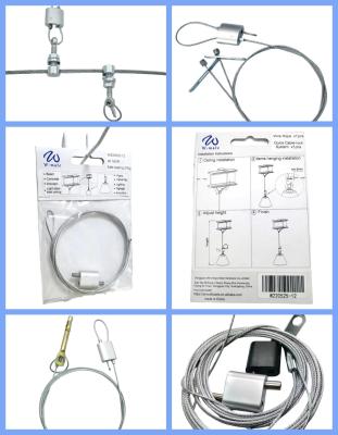 China 20*20MM 1.2-1.5MM Cable Looping Gripper with 900N Break Load for Lighting Hanging System for sale