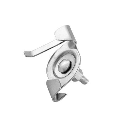 China Oblong T-Bar Clips,white Suspended Ceiling Clip, T Bar Clips for Use for Attaching Track Lighting Power Track to Drop Ceiling for sale