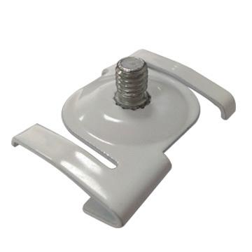 China Oblong T-Bar Clips,white Suspended Ceiling Clip, T Bar Clips for Use for Attaching Track Lighting Power Track to Drop Ceiling for sale