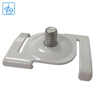 China Oblong T-Bar Clips,white Suspended Ceiling Clip, T Bar Clips for Use for Attaching Track Lighting Power Track to Drop Ceiling for sale