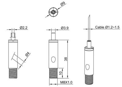 China Safety Performance Wire Gripper Tool , Steel Cable Gripper With Male Thread for sale