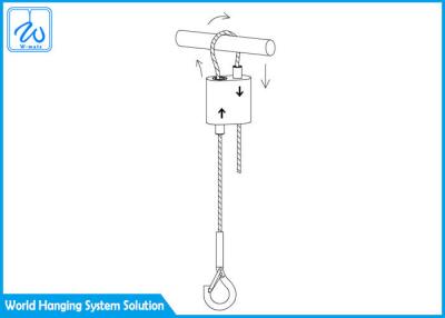 China Hook Wire Suspension Hanging Kit Adjustable Height DIY Installation Mode for sale