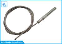 China 2.5mm Steel Custom Wire Rope Assemblies With M8 Threaded Studs for sale