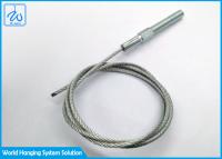 China 2.5mm Steel Custom Wire Rope Assemblies With M8 Threaded Studs for sale