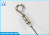 China Adjustment Ceiling Mount Wire Rope Clamping With Spring Hook for sale