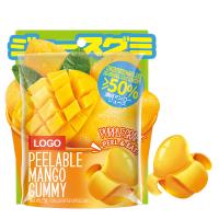 Quality Hot Sell Factory Popular Bulk 3D/4D Mango Peeled Gummy Candies Soft Candy for sale